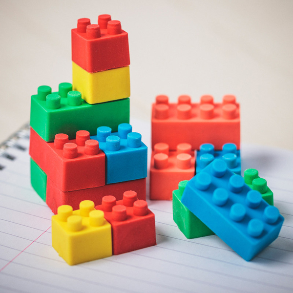 Building Bricks Erasers - The Gadget Lounge